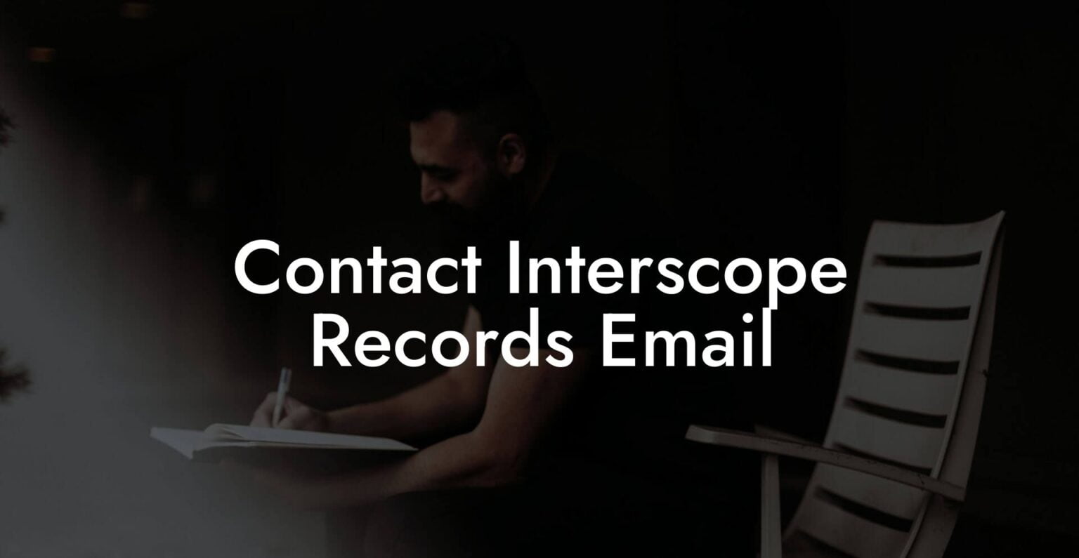 Contact Interscope Records Email - Lyric Assistant Songwriting Advice