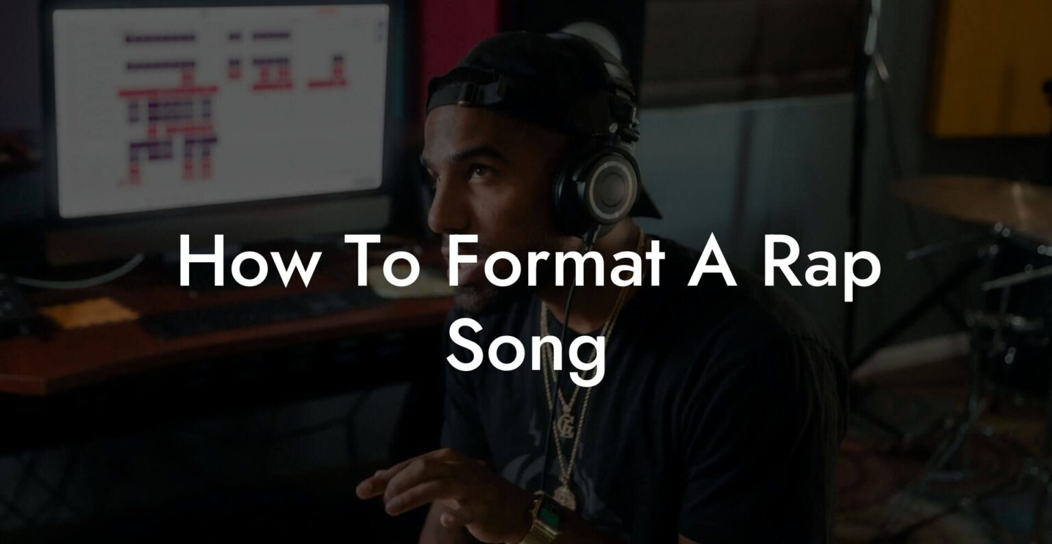 How To Format A Rap Song - Lyric Assistant