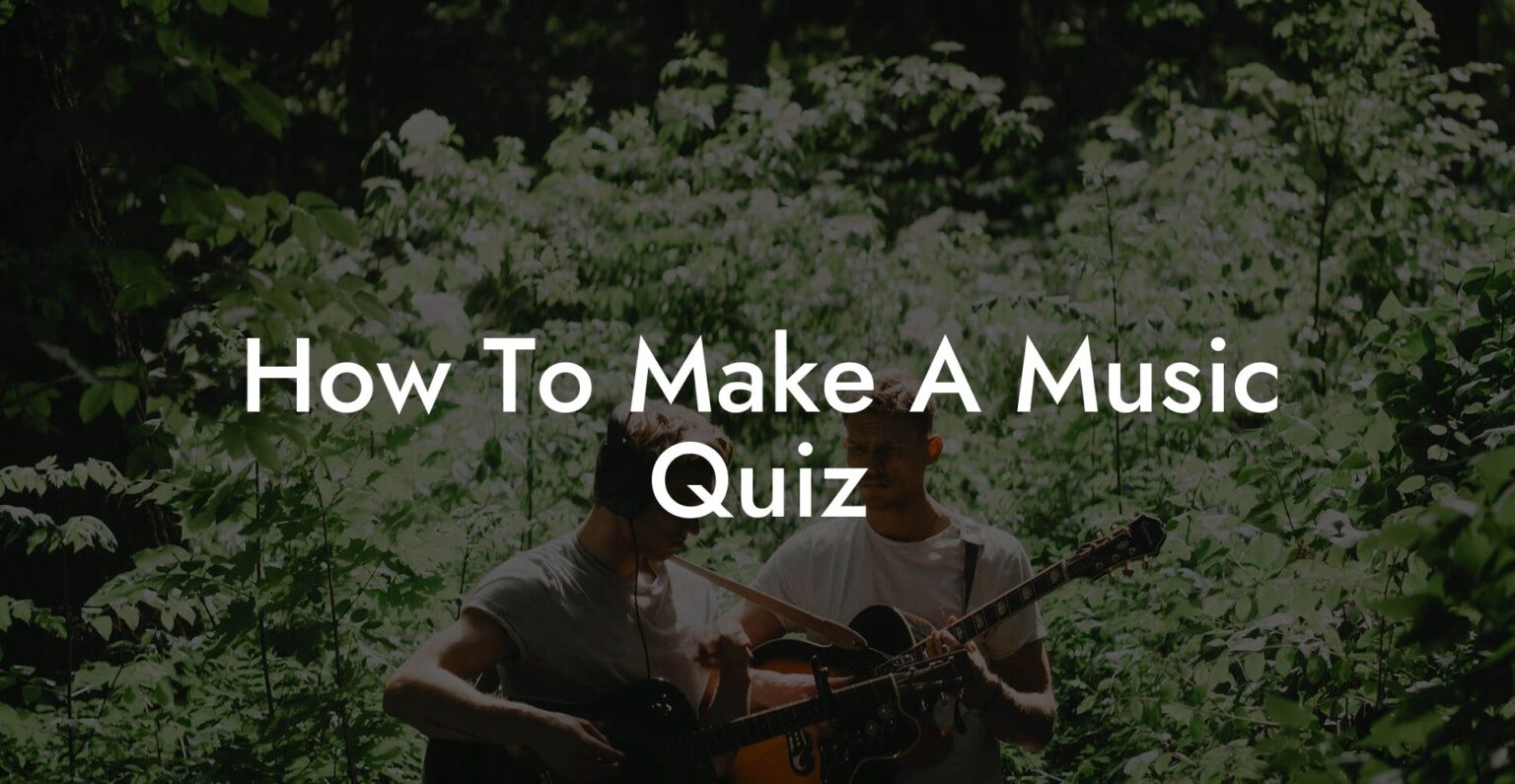 How To Make A Music Quiz - Lyric Assistant Songwriting Advice