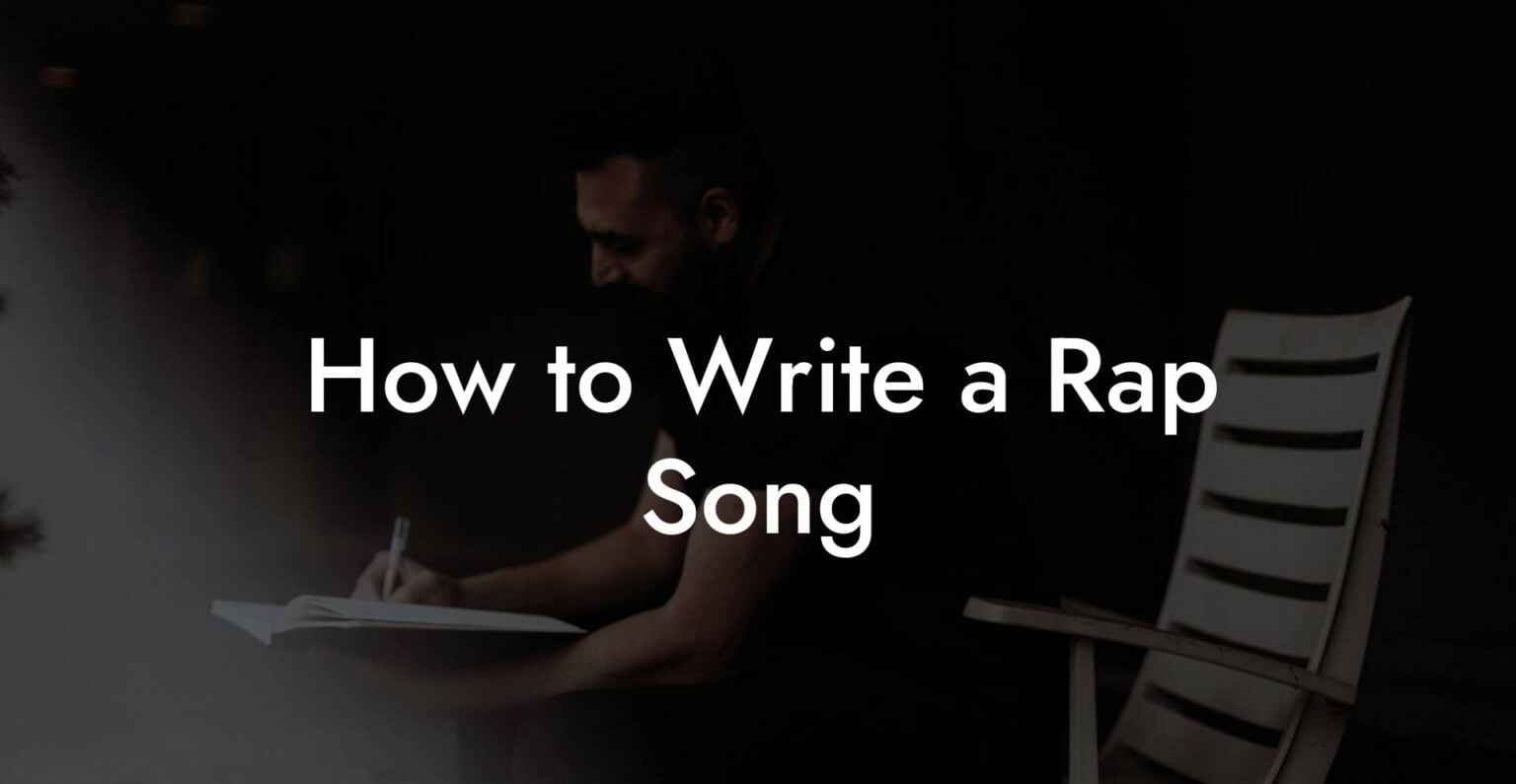 How to Write a Rap Song - Lyric Assistant