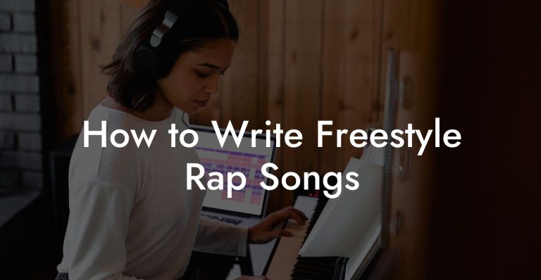 How To Write Freestyle Rap Songs Lyric Assistant
