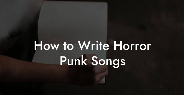 How to Write Horror Punk Songs - Lyric Assistant