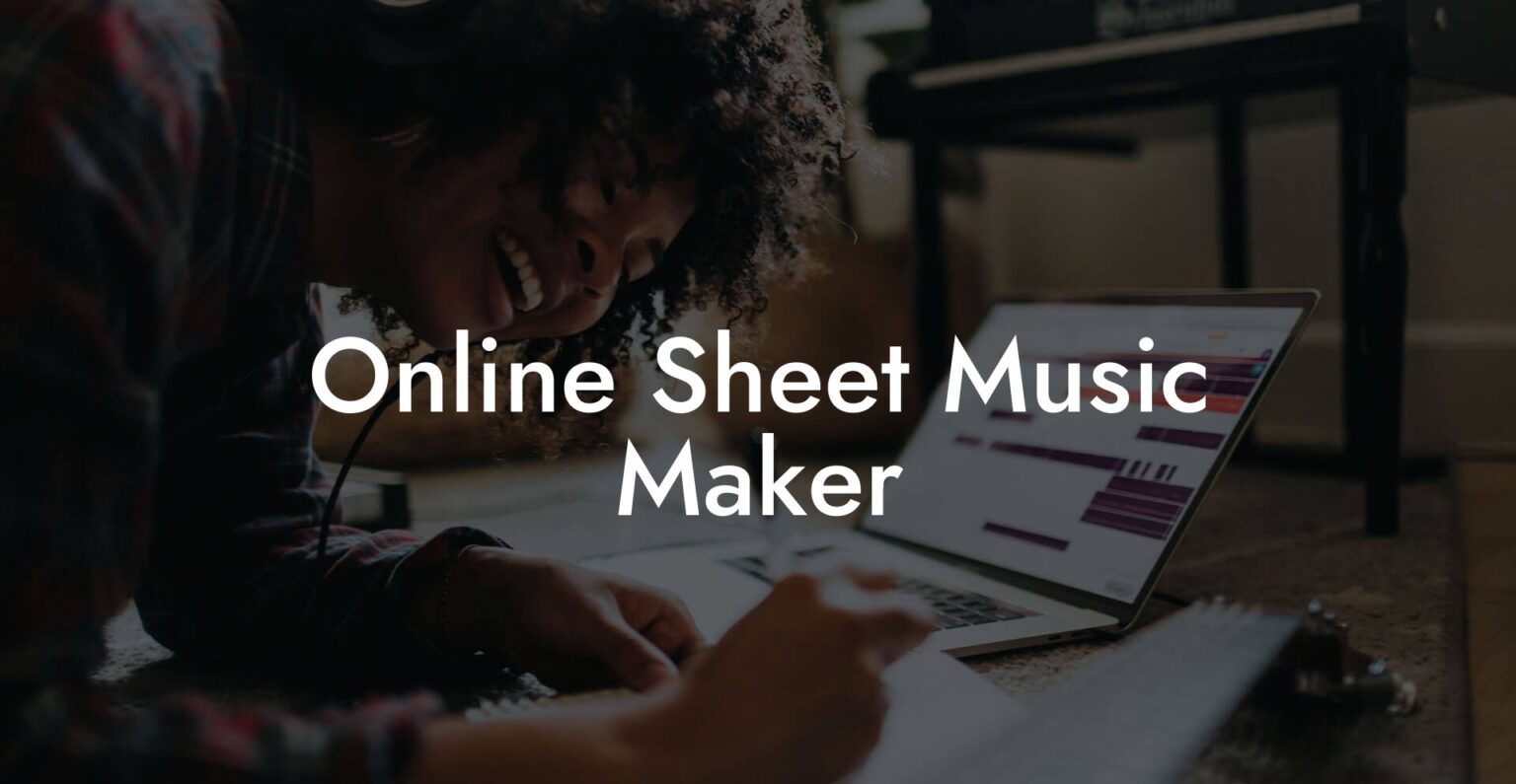 Online Sheet Music Maker - Lyric Assistant