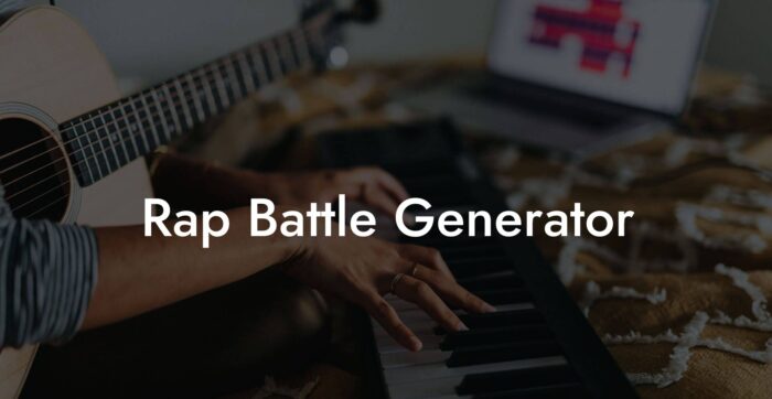 Rap Battle Generator - Lyric Assistant