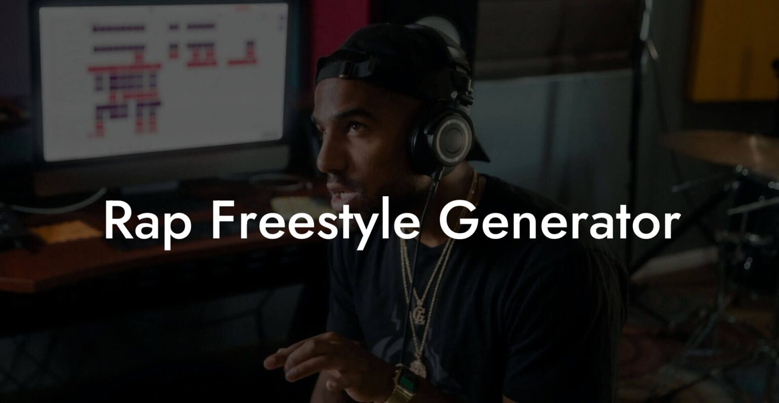 Rap Freestyle Generator - Lyric Assistant