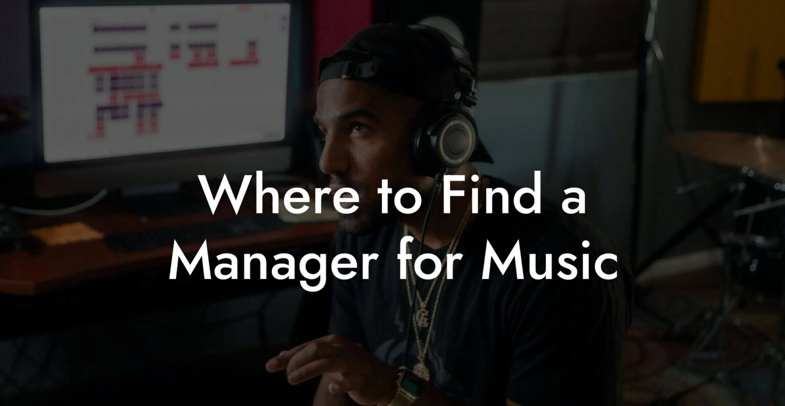 Where to Find a Manager for Music - Lyric Assistant