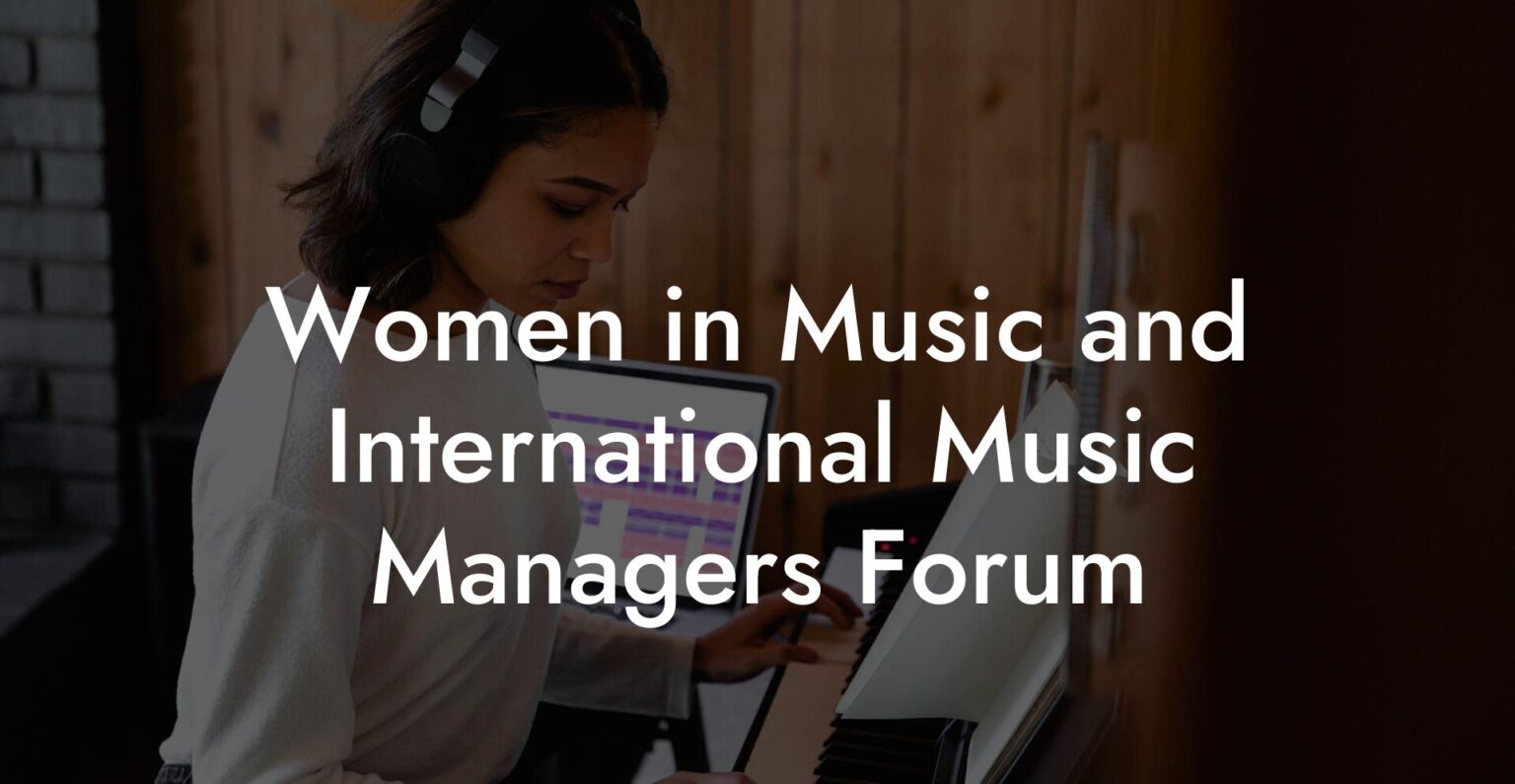 Women in Music and International Music Managers - Lyric Assistant